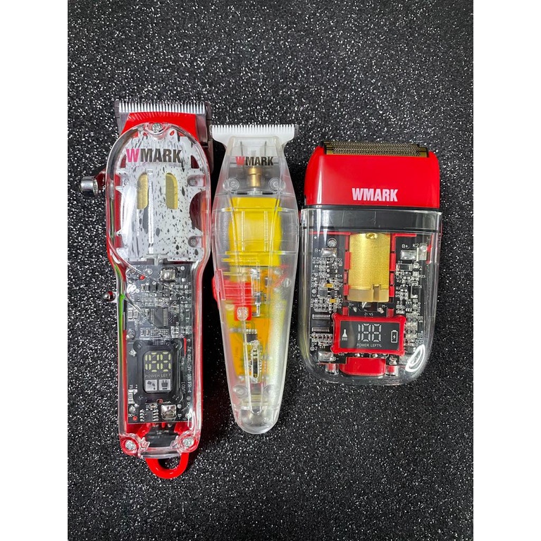 Kit Profissional Wmark NG 202 Acabamento, NG 409 Corte e NG 988 Shaver ...