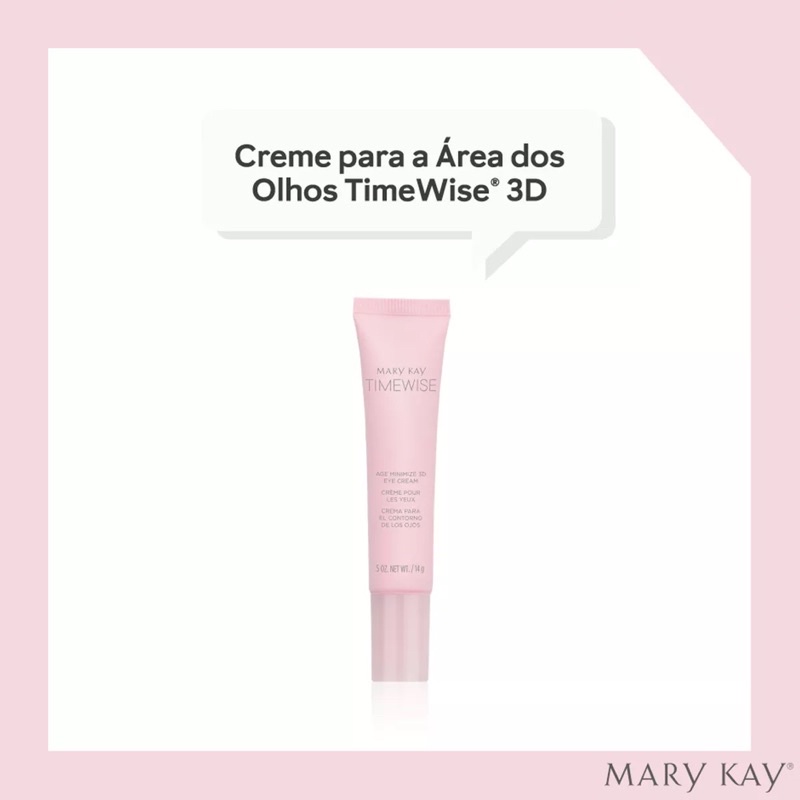 Creme para área dos olhos Timewise 3D | Shopee Brasil