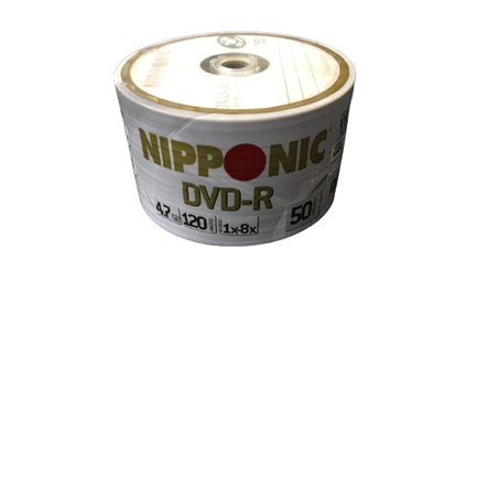 50 Dvd-r NIPPONIC Logo 4.7 Gb 120 Minutos 1X-8x Original | Shopee Brasil