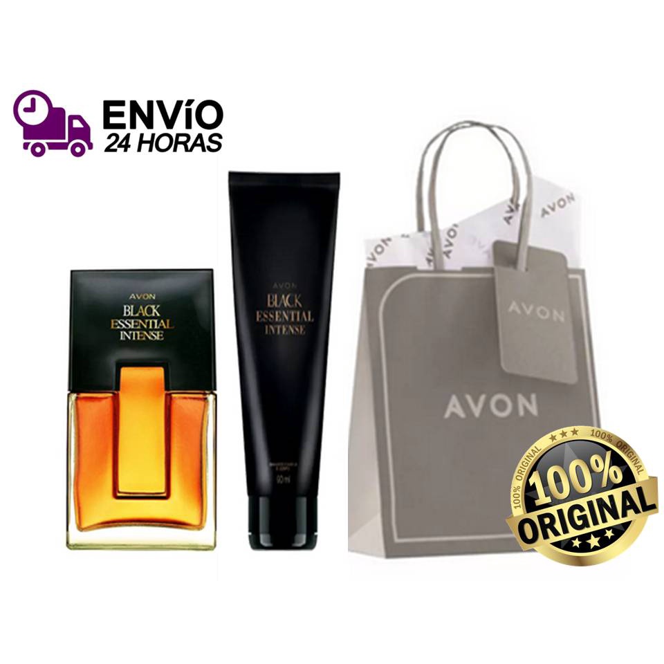 Kit Black Essential Intense Dia dos Pais - Perfume + Shampoo - AVON ...