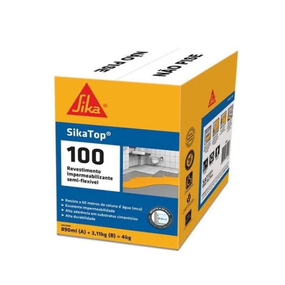 Impermeabilizante Sika Top 100 Caixa 04Kg - SIKA | Shopee Brasil