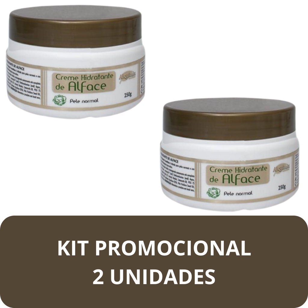 Creme Hidratante Alquimia De Alface Pote 250g Kit Promocional 2 ...