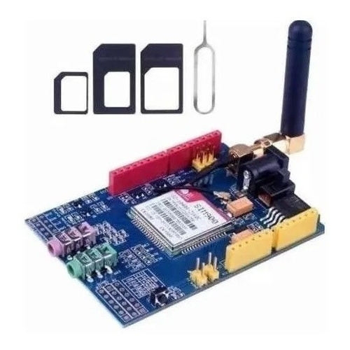 Arduino Shield Modulo Gsm Gprs Sim900 Quad Band + Antena [ Código 26 ...