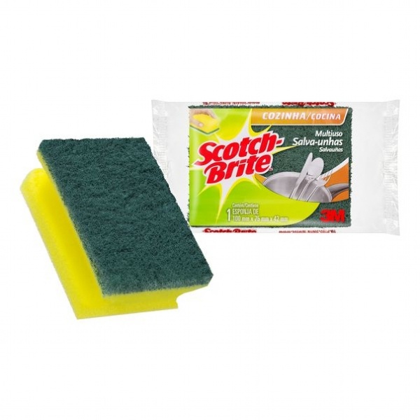 Esponja Multiuso Salva-unhas Scotch-Brite | Shopee Brasil