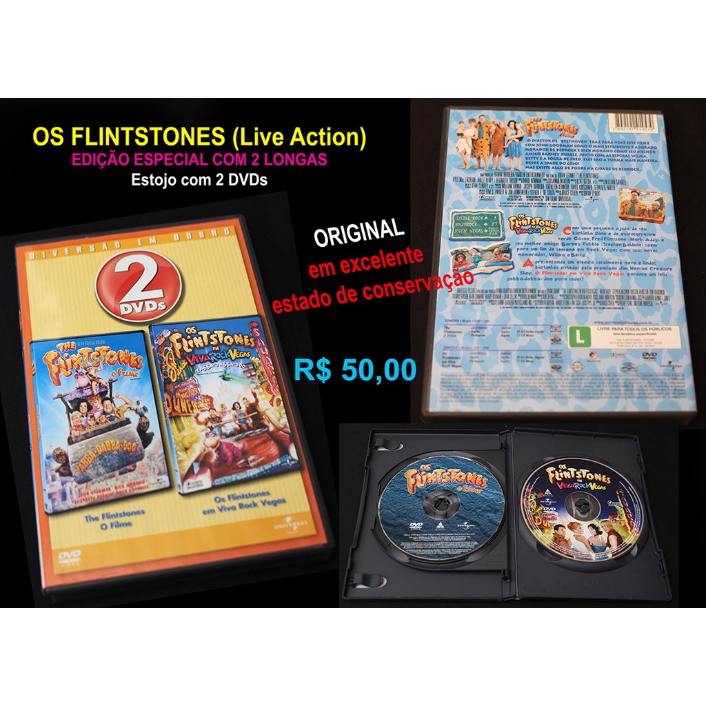 Dvd Edição Especial Os Flintstones - Live Action | Shopee Brasil
