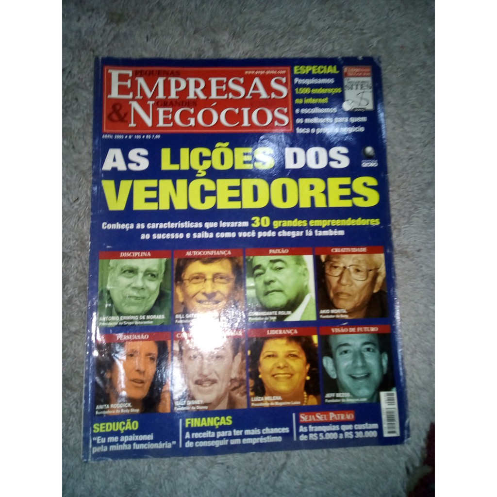 Revista PEGN - As lições dos vencedores (usado) | Shopee Brasil