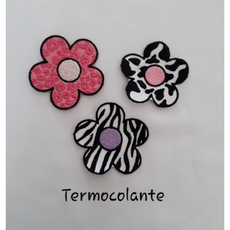 patch aplique bordado termocolante de flores "animais" | Shopee Brasil