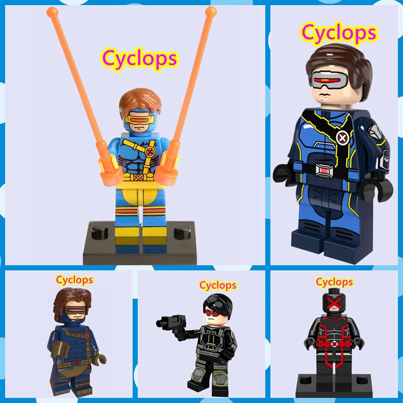 Brinquedos Compatíveis Com LEGO Ciclops Marvel X-Men Infantis Doll ...