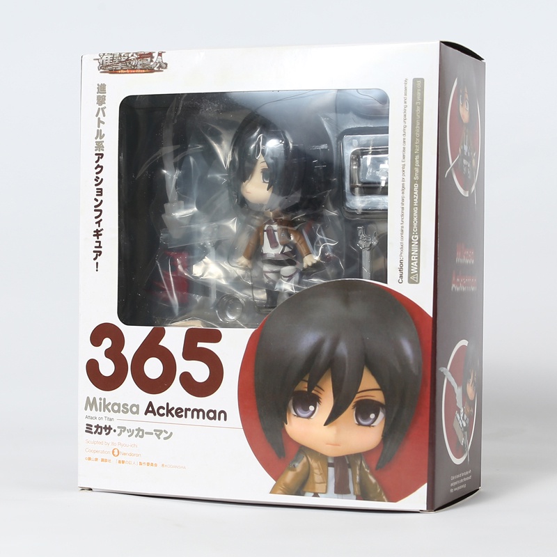 Nendoroid Attack on Titan Figma Ação Figura 207 Eren Jaeger 203 Mikasa ...