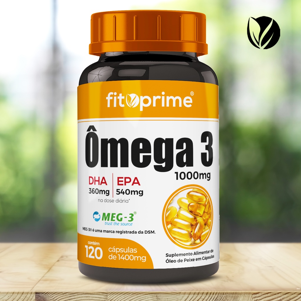 Suplemento Alimentar Ômega 3 Meg-3® 1000mg DHA 360mg EPA 540 mg -120 Cápsulas FitoPrime | Shopee ...