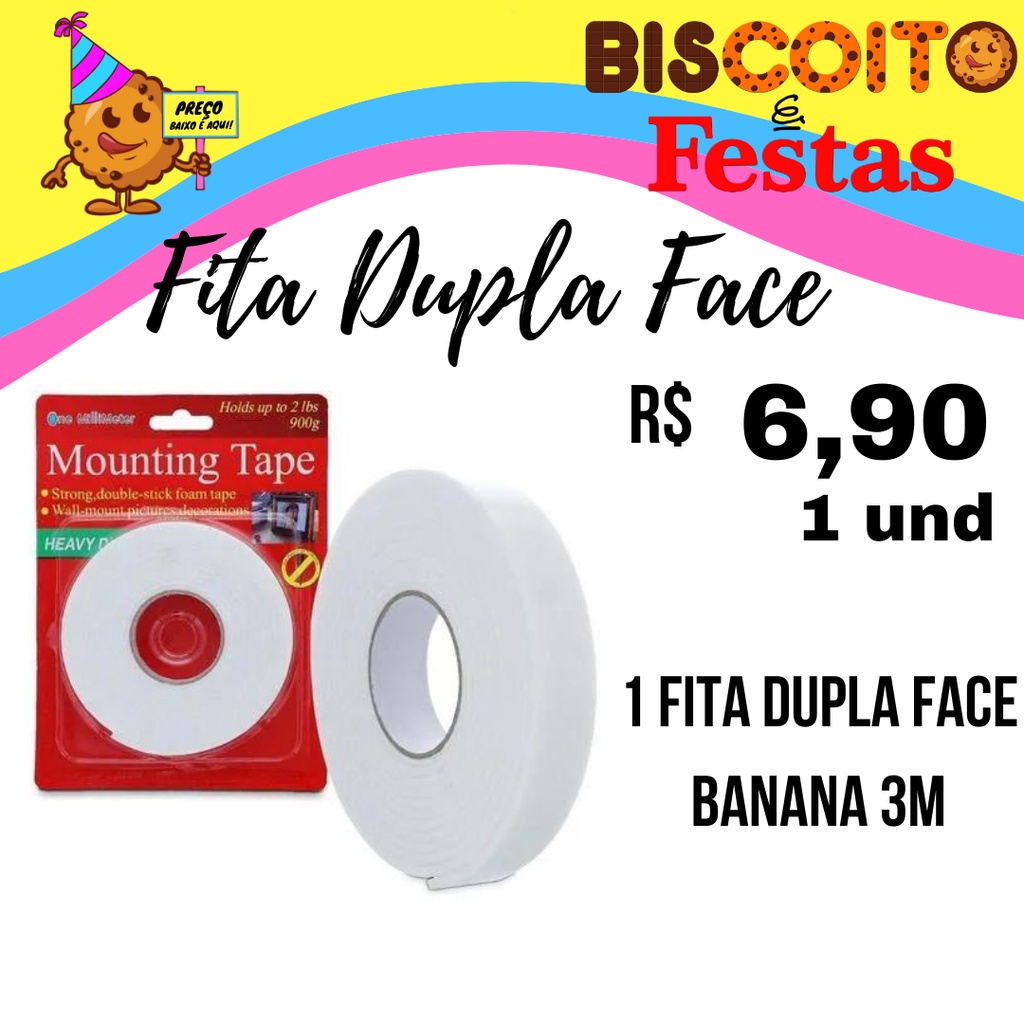 FITA DUPLA FACE 3M | Shopee Brasil