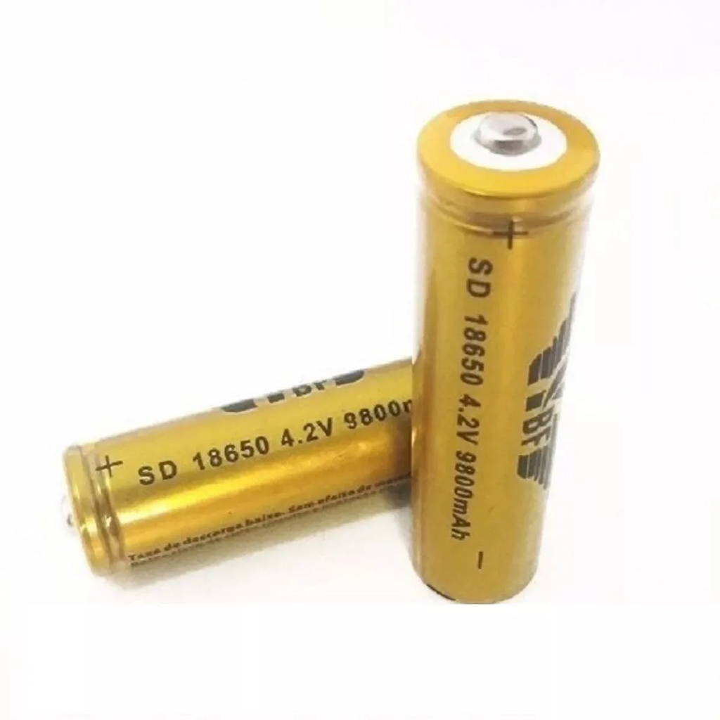 Kit 2 Bateria 18650 6800mah3.7v- 4.2v Para Lanterna Tática Led ...