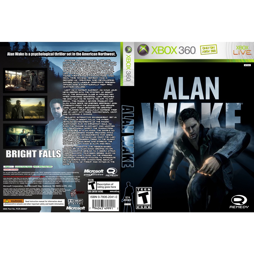 Alan Wake P/ XBOX360 (LTU/LT/JTAG/RGH) | Shopee Brasil