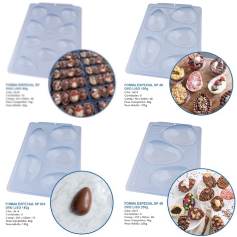 combo 4 formas bwb silicone linha premiu cod 3614 + 3615 + 3616 + 3617 ...