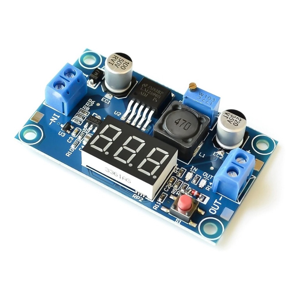 Regulador Tensão Ajustável Lm2596 Step Down Dc Dc Display Shopee Brasil
