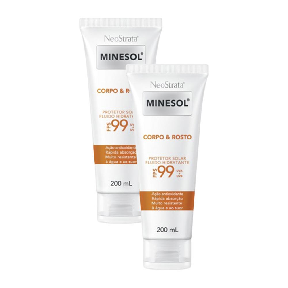 Kit 2 Protetores Solar Neostrata Minesol Corpo e Rosto Antioxidante FPS ...