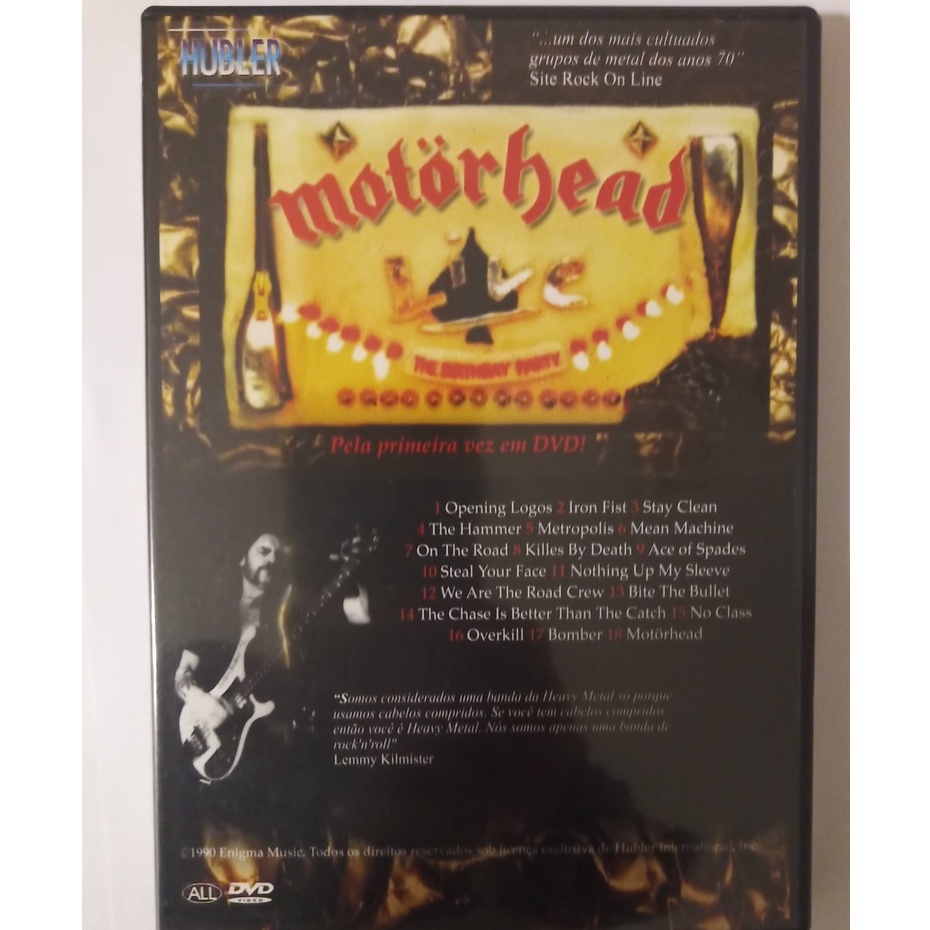 motorhead - the birthday party - dvd | Shopee Brasil