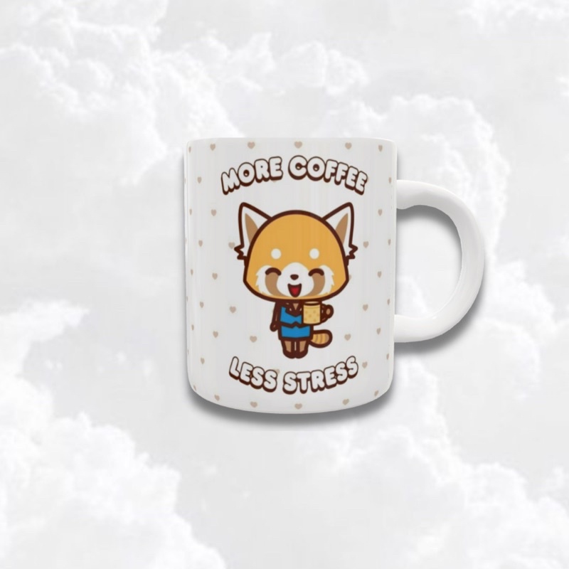 Caneca porcelana cerâmica aggretsuko coffee | Shopee Brasil