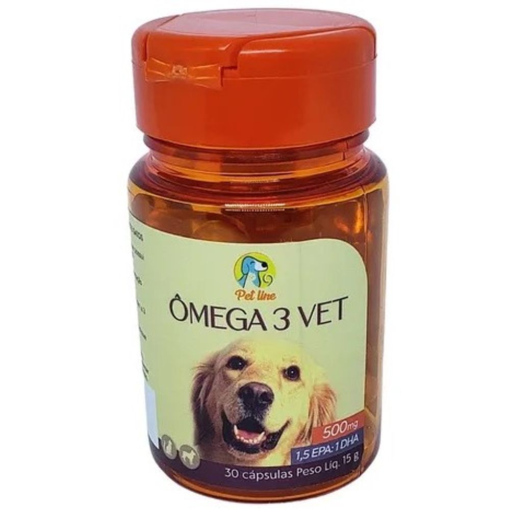 Omega 3 Vet 500mg 30 Cápsulas | Shopee Brasil