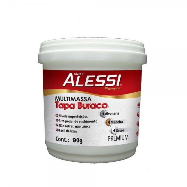 Multi Massa Tapa Buraco 90g Premium Alessi | Shopee Brasil