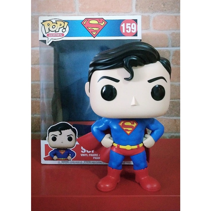 Funko Pop Dc Comics Superman Exclusive - Superman #159 (Super Sized 10 ...
