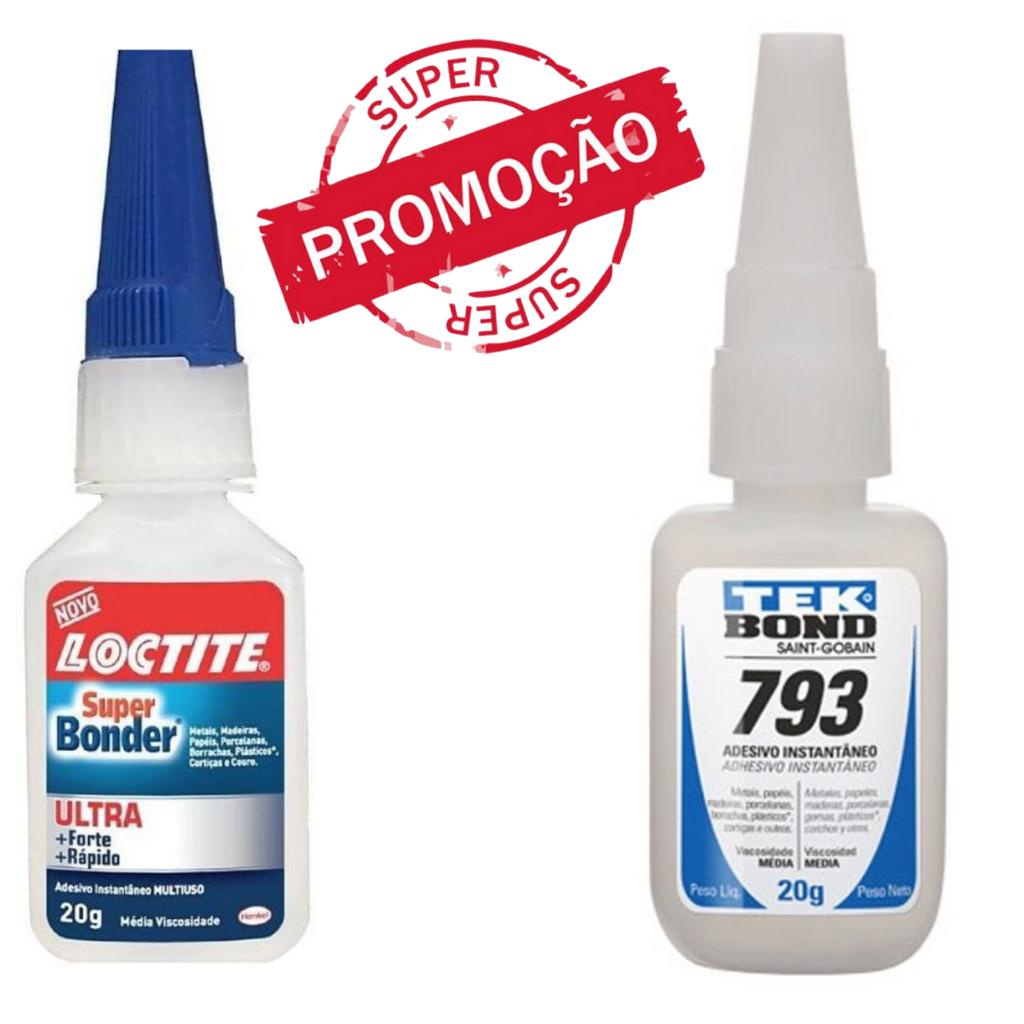 Super Bonder Ultra 20g - Tek Bond 793 20g - Vonder 20g Adesivo ...
