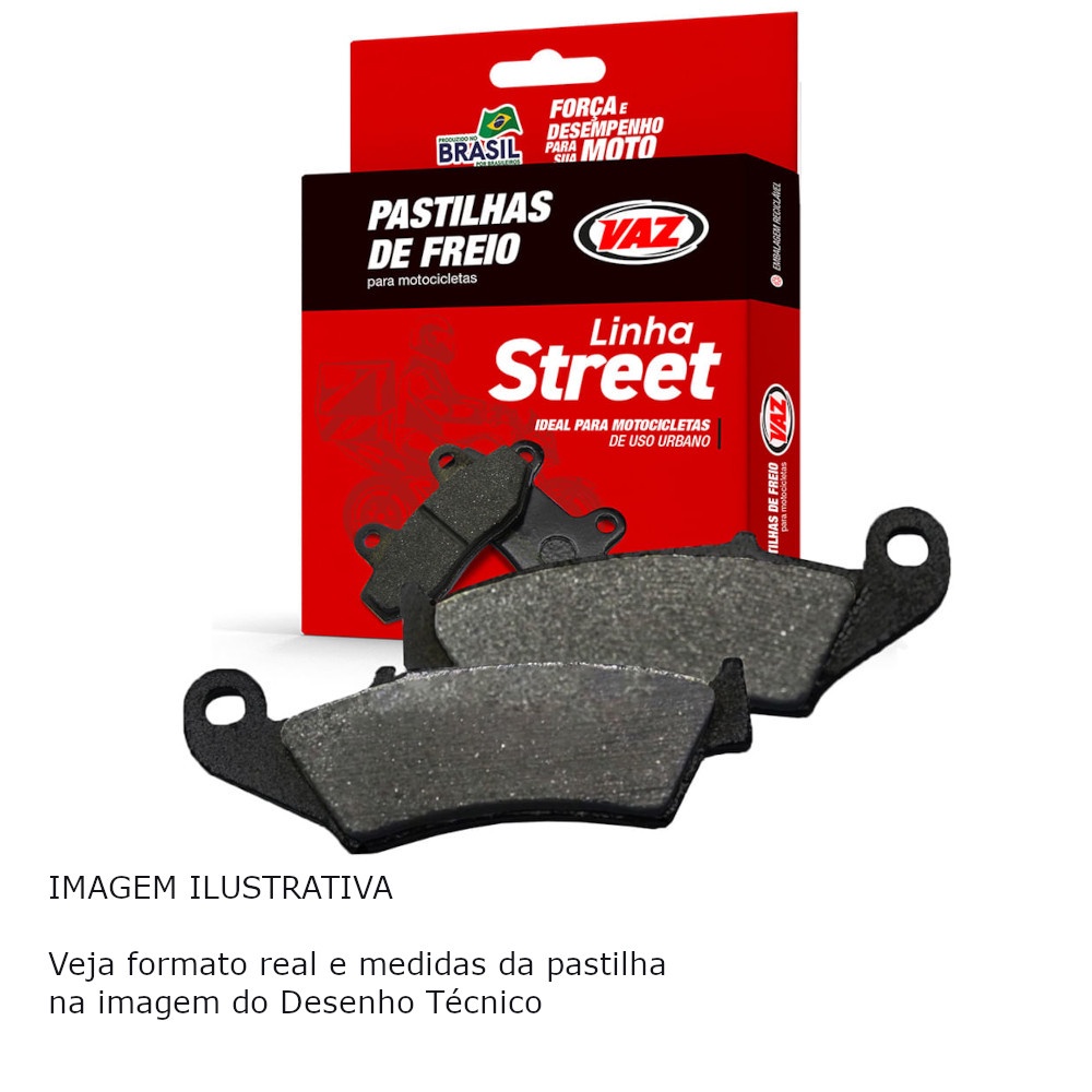 Pastilha de Freio Street Dianteiro, Honda NXR 160 Bros ESDD 2018/Ed ...