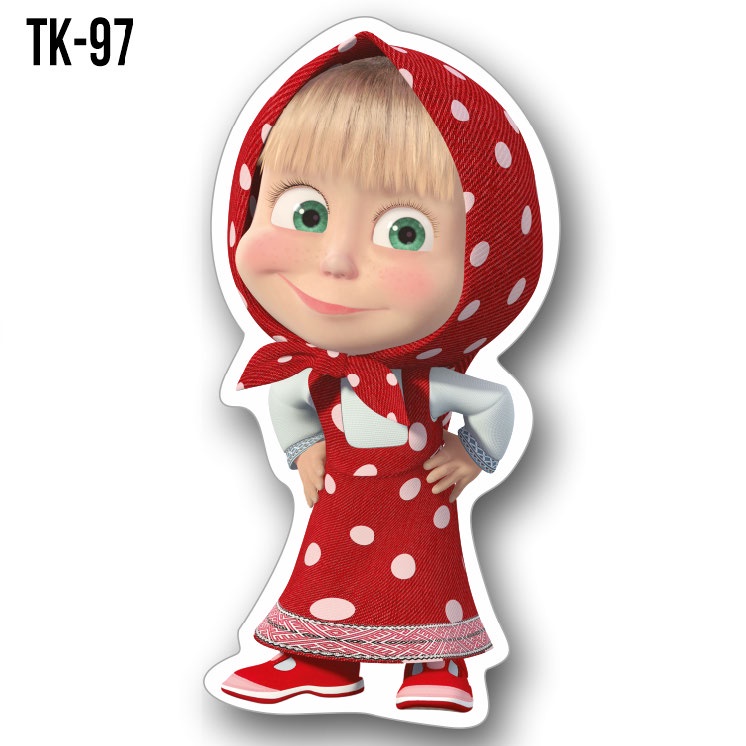 ADESIVO MASHA E O URSO - MASHA STICKER 10X10CM | Shopee Brasil