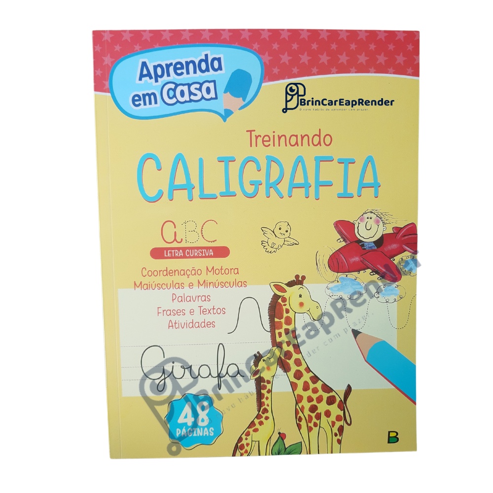 Livro Treinando a Coordenação motora Caligrafia Letra cursiva | Shopee ...