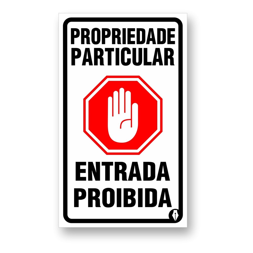Placa Propriedade particular Entrada Proibida | Shopee Brasil Placa Propriedade particular Entrada Proibida | Shopee Brasil
