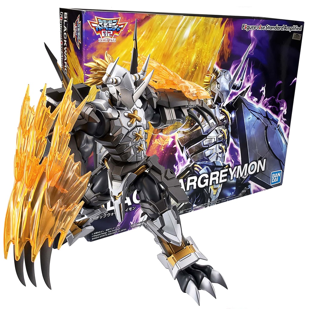 Boneco Blackwargreymon Amplified Digimon Figure-rise Black | Shopee Brasil