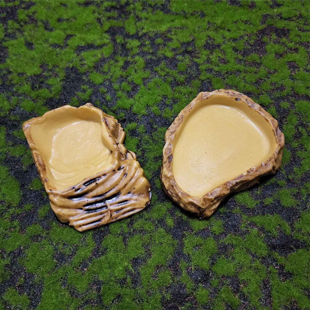 CR001 + CR002, Kit Comedouro / Bebedouro Pequeno Para Repteis, Jabuti, Tartaruga, Filhote ...