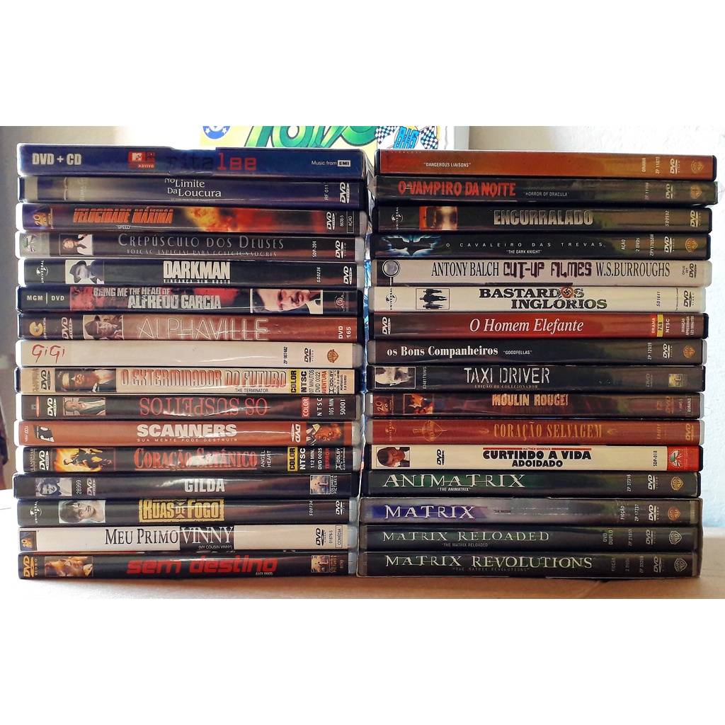 DVD Lote Com 32 Dvds Originais Variados | Shopee Brasil
