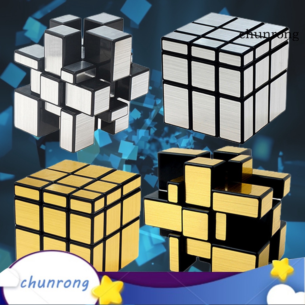 Cubo Mágico chunrong 3 Ordem Idéias Presente Clássico Profissional Da Cor Do Ouro/Prata Magic ...