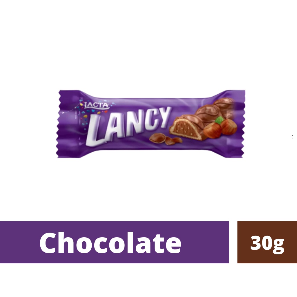 Chocolate Lancy Avelã Wafer C/30 Unidades 30g Cada - Lacta | Shopee Brasil
