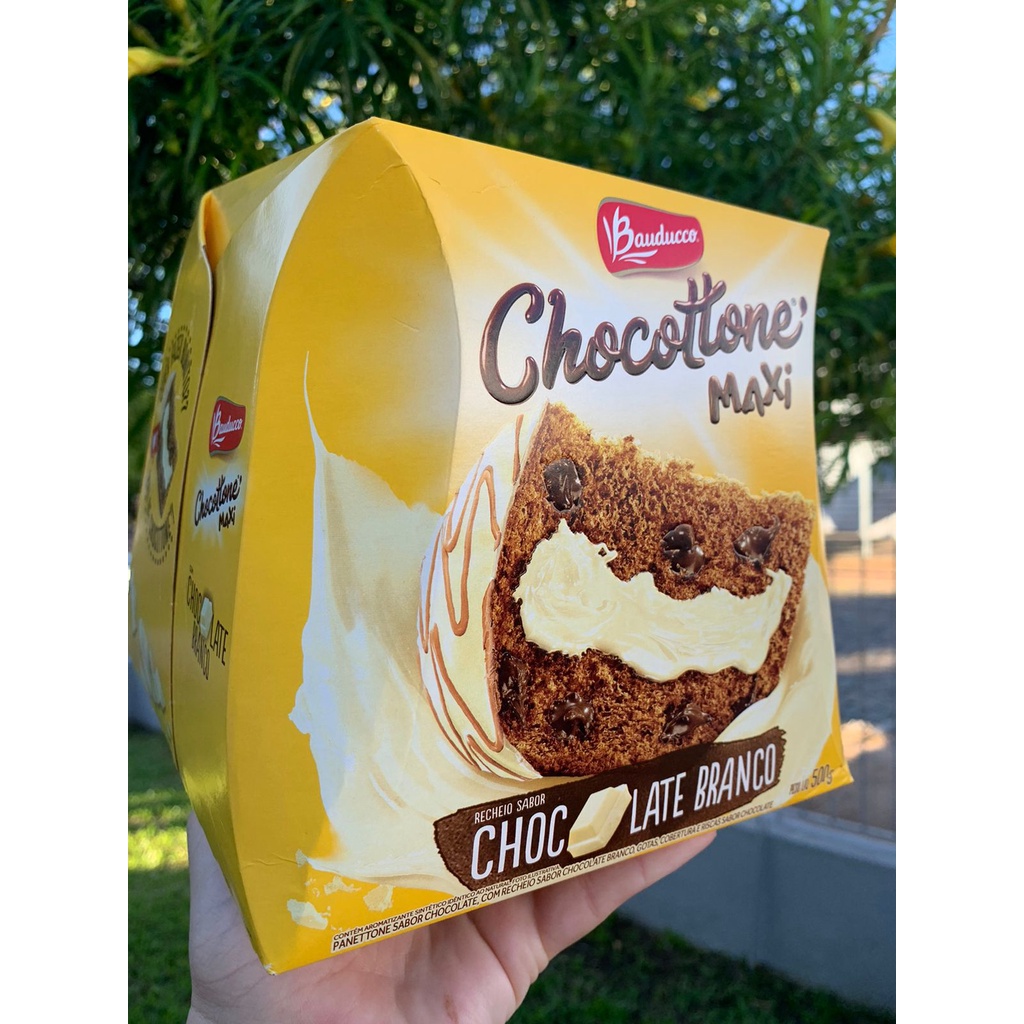 Chocottone Bauducco Maxi Chocolate Branco 500g Shopee Brasil