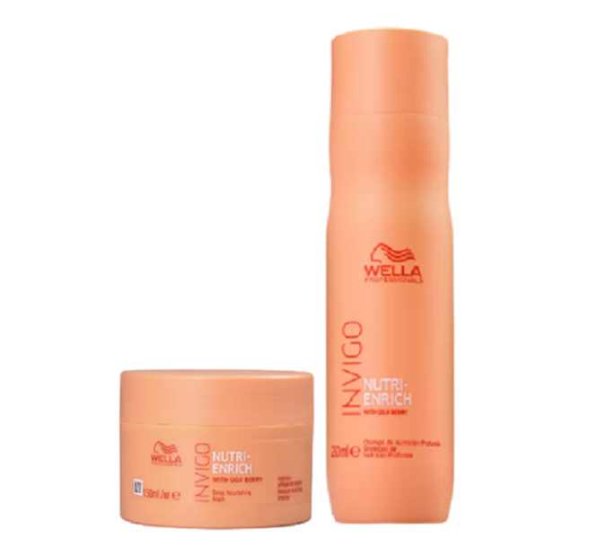 Wella Professionals Invigo Nutri-Enrich Shampoo 250ml+Mascara 150ml | Shopee Brasil