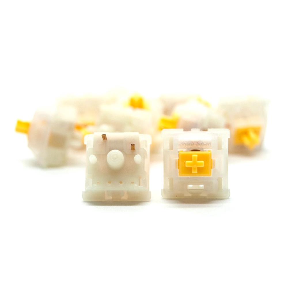 Switch Milky Yellow Switch Gateron CAP Extras 5pin Linear 50g Mx switch ...
