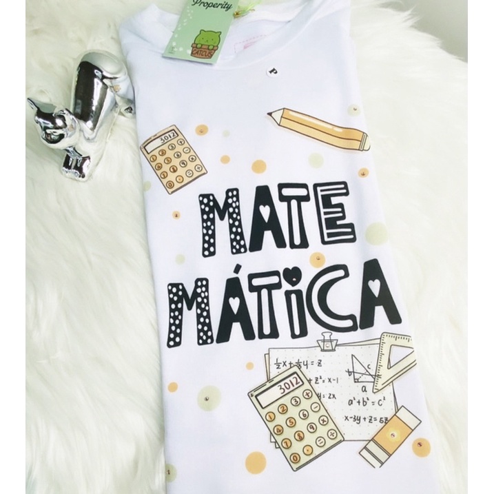 Camiseta Feminina Blusa profissão Matemática professora | Shopee Brasil