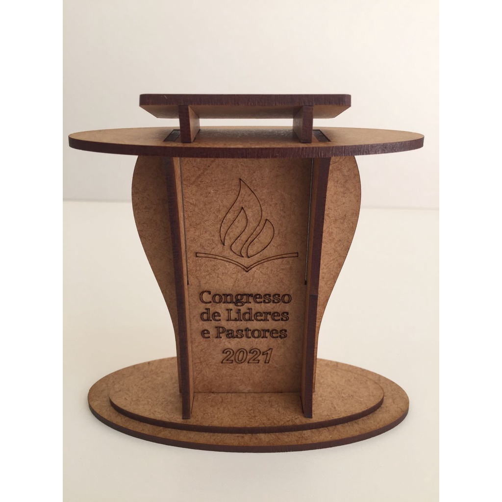 Kit 10 Púlpito Miniatura Decorativo Personalizado Mdf | Shopee Brasil