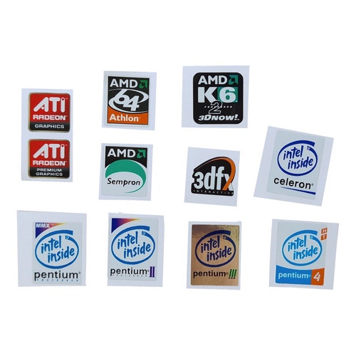 Adesivos de logos para Gabinete CPU Desktop Notebook | Shopee Brasil