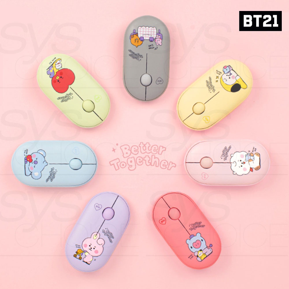 Mouse Sem Fio Bts Bt21 Oficial | Shopee Brasil
