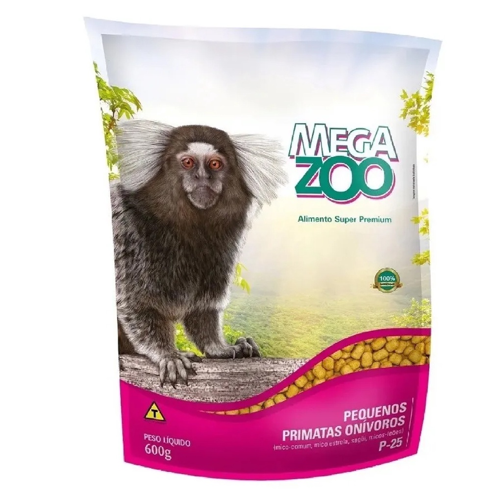 Ração para Sagui Pet Super Premium - 600g - Megazoo - P25 - Primatas ...