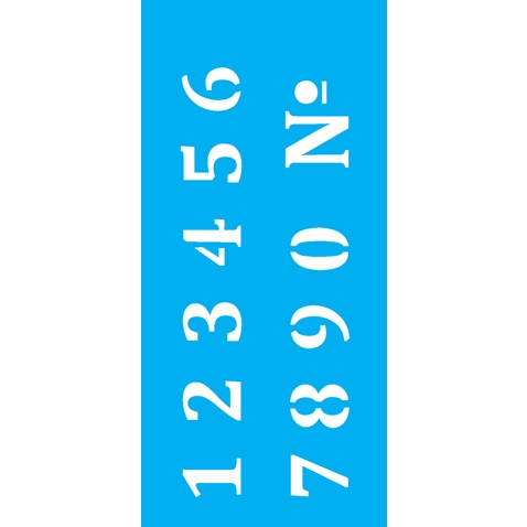 Stencil OPA 1971 Números 07x15cm | Shopee Brasil