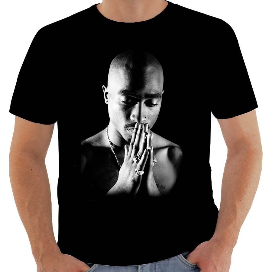 Camiseta Camisa Lc 5666 Tupac Shakur 2pac Rapper | Shopee Brasil