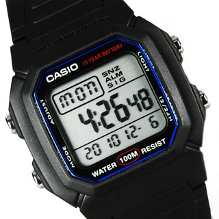 Relógio Casio W800 1a Série Prata Original Prova D`água 100 Mts ...