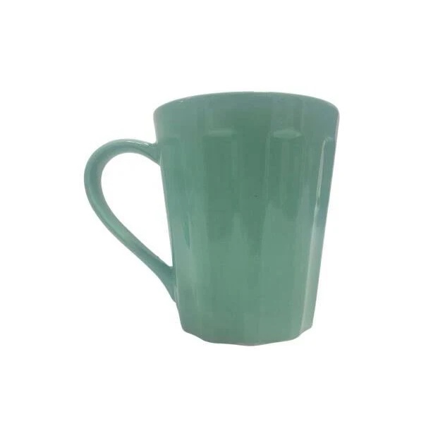 Caneca Canelada Porcelana Verde 250 ml | Shopee Brasil