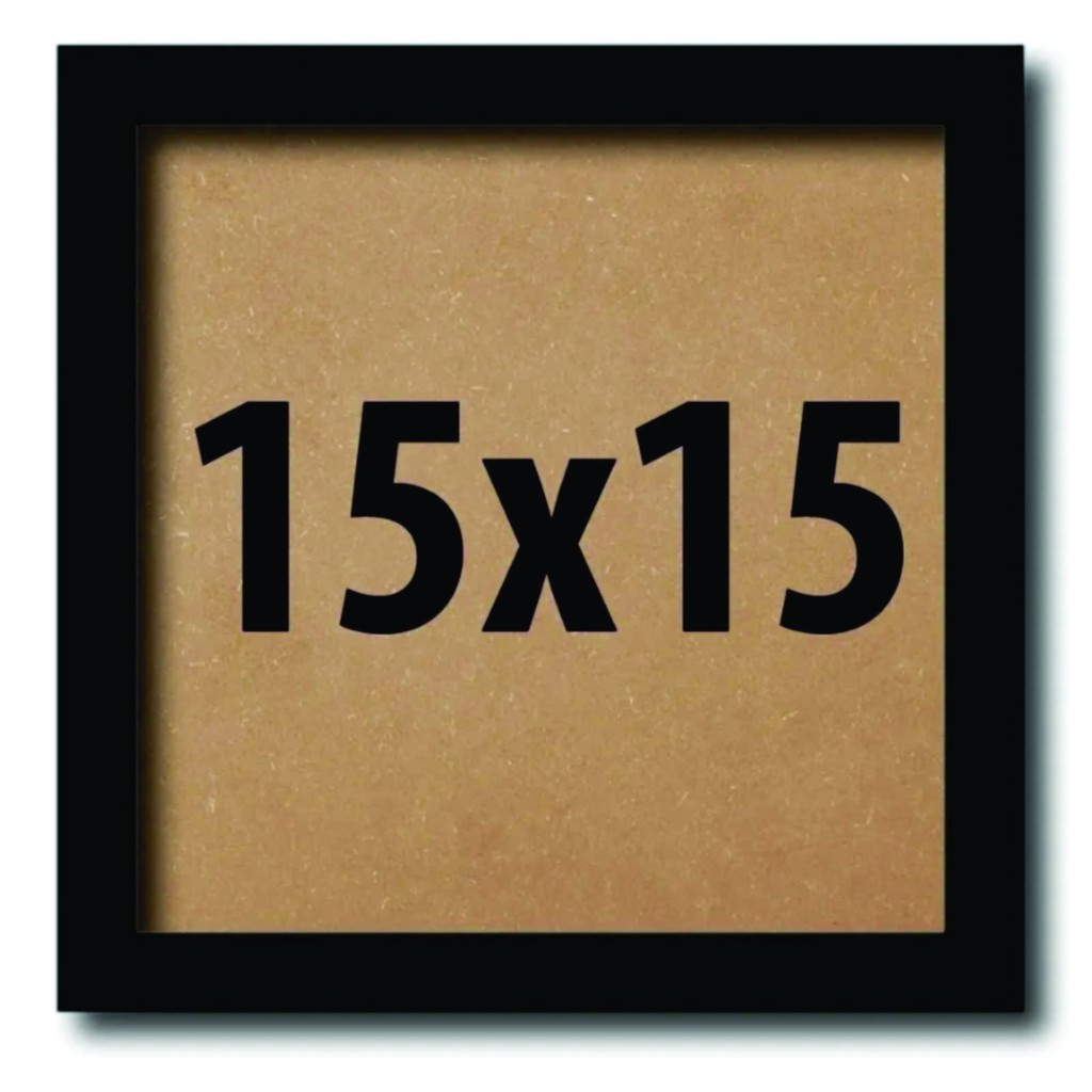 Moldura 15x15 Quadro com Vidro para Foto Poster Imagem | Shopee Brasil