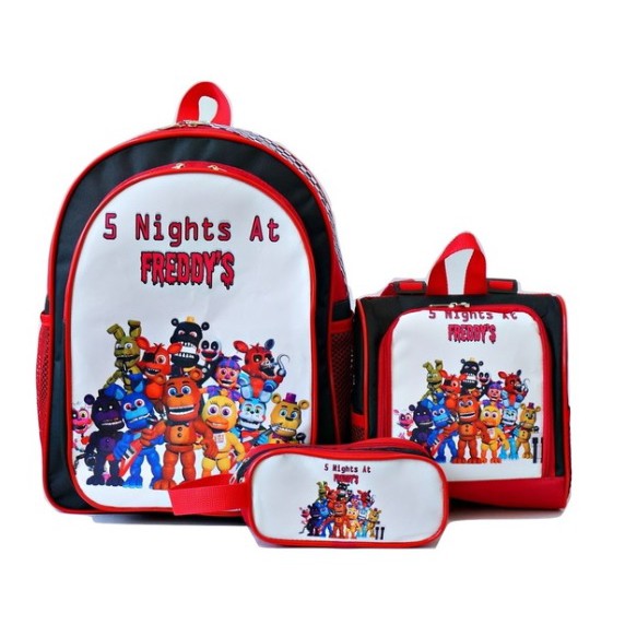 Mochila Animatronics Costas Lancheira Estojo Kit Fnaf | Shopee Brasil