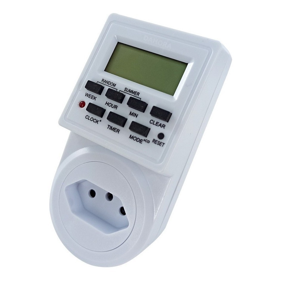 Timer Digital Temporizador Tomada Bivolt LCD Programável 2200W 10A ...